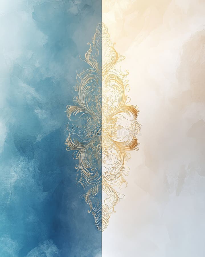 Modern Abstract Background Inspired by Eid with Soft White, Gold, and ...