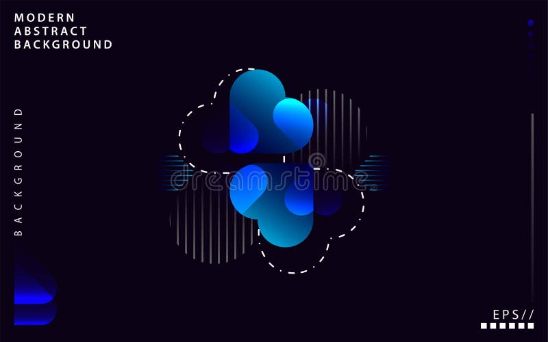 Modern Abstract Background with Line and Blue Gradient Stock Vector ...