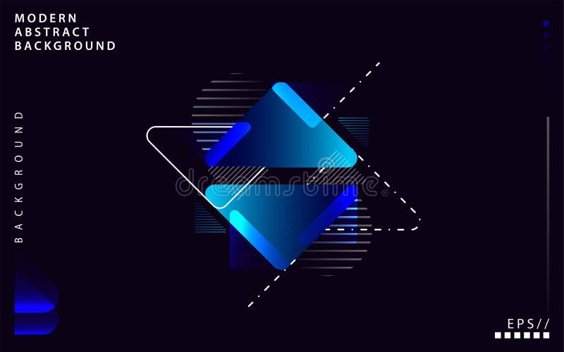 Modern Abstract Background with Line and Blue Gradient Stock Vector ...