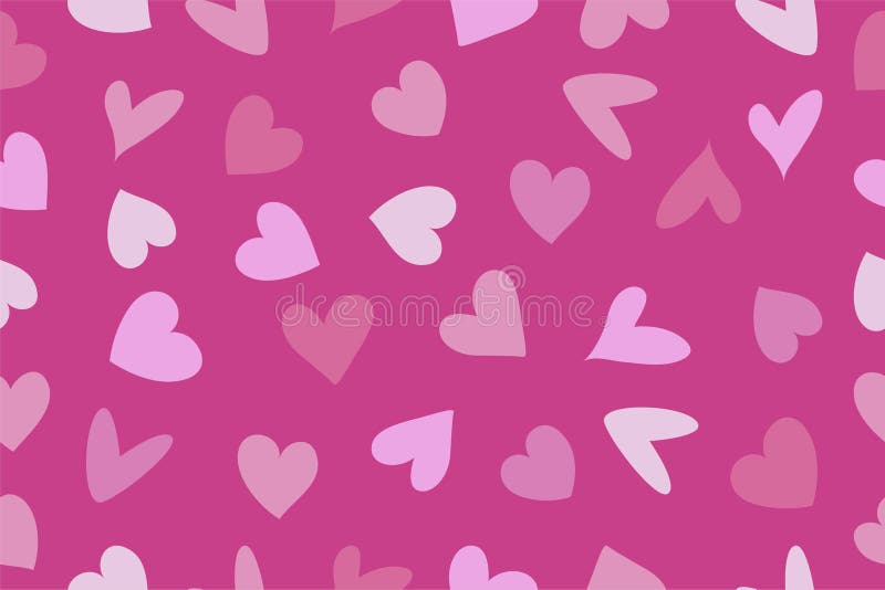 Modern Abstract Background with Pink Hearts. Vector Illustration on a ...
