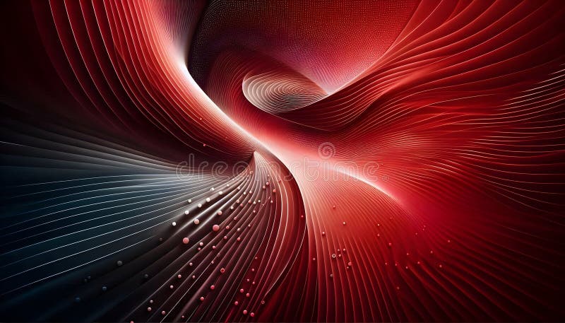 Modern Abstract Background with Rich Red Hues and Sleek Curved Patterns ...