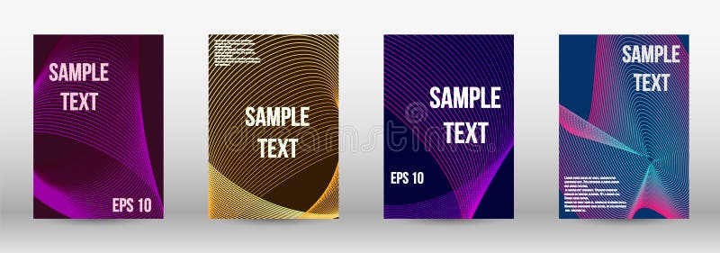 Geometric Template with Lines Stock Vector - Illustration of layout ...