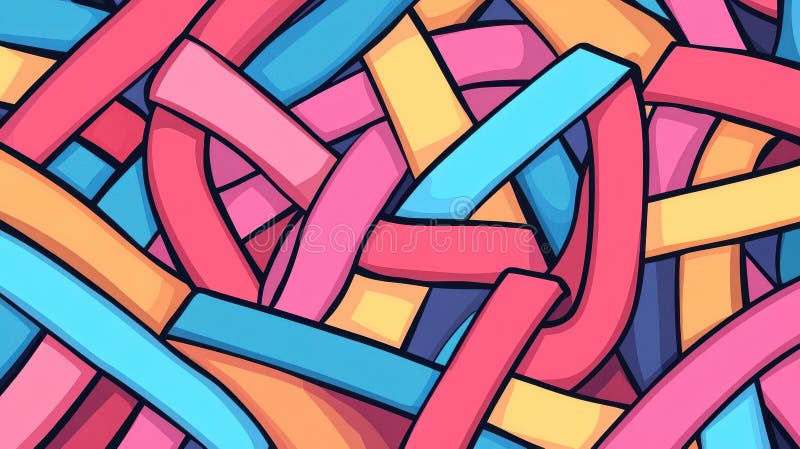 Modern Abstract Background Showcases Woven Threads in Vibrant Colors ...