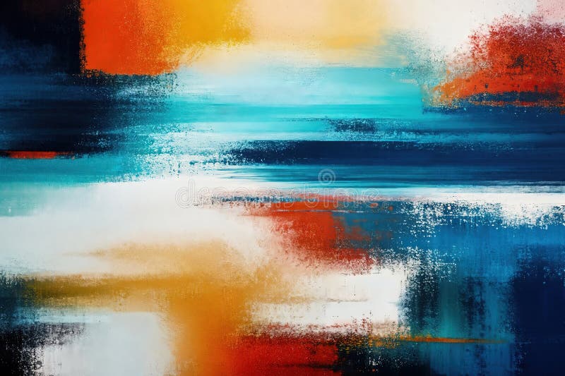 Modern Abstract Background. Straight Lines, Acryl Painting Stock ...