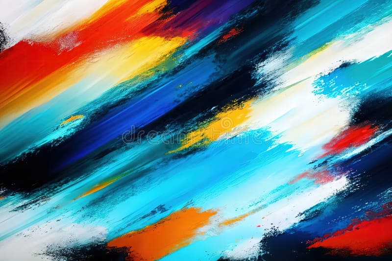 Modern Abstract Background. Straight Lines, Acryl Painting Stock ...