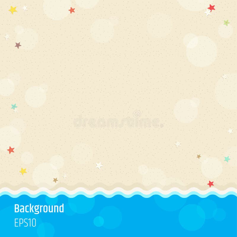 Modern Abstract Background in Summer Beach and Sea Stock Vector ...