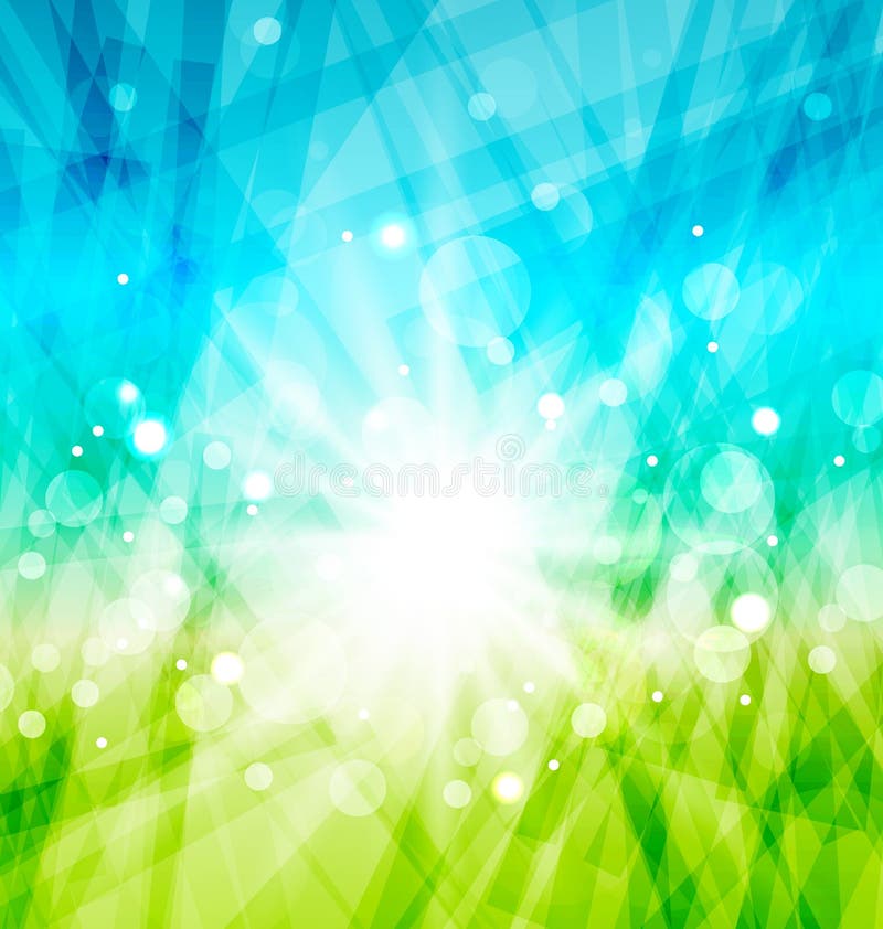 Abstract Background with Sun Light Rays Stock Vector - Illustration of ...