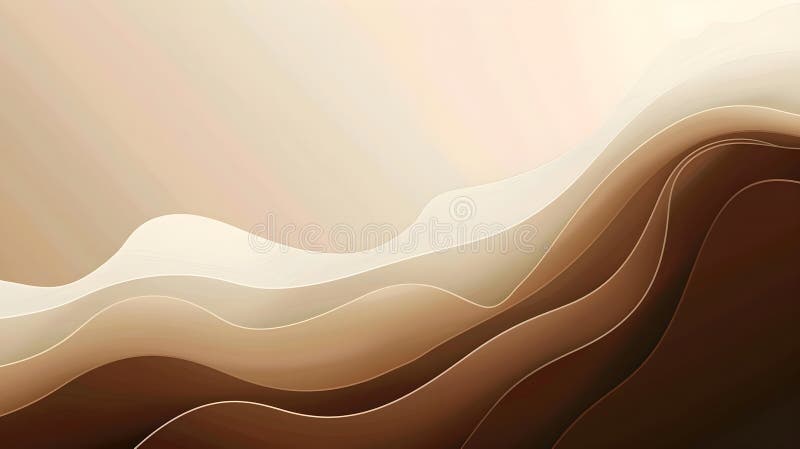 Modern Abstract Background with Warm Coffee Tones Stock Illustration ...