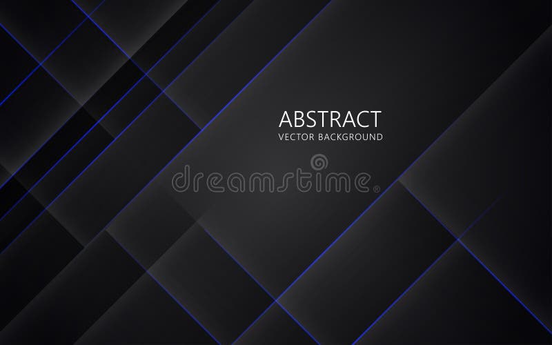 Modern Abstract Black Background with Blue Light Composition. Stock ...