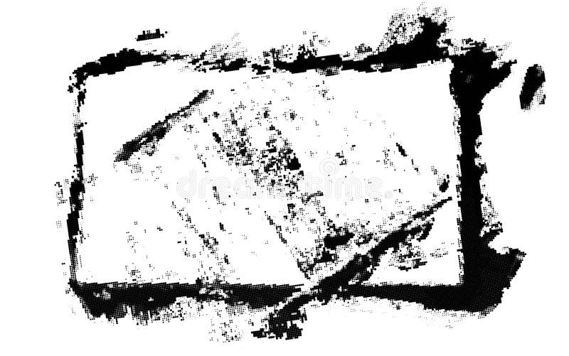 Modern Abstract Black Grunge Frame. Stock Vector - Illustration of ...