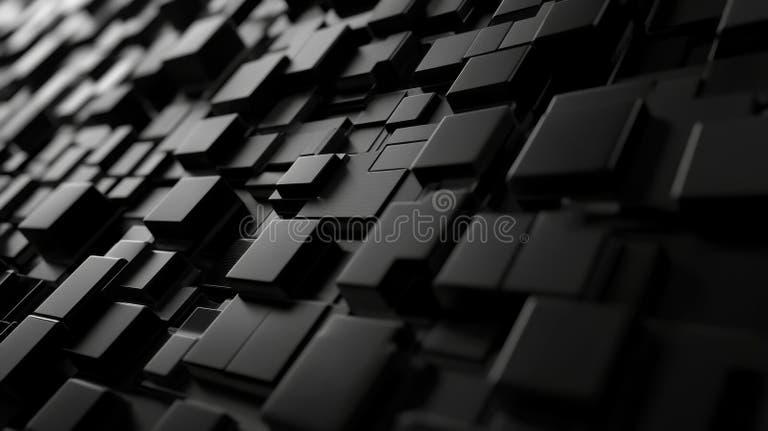Modern Abstract Black Square Pattern for Creative Design Projects Stock ...