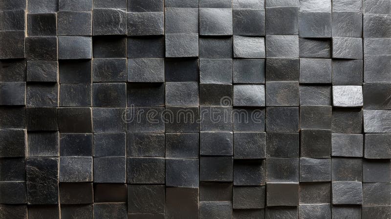 Modern Abstract Black Tile Wall Texture with Geometric Pattern for ...
