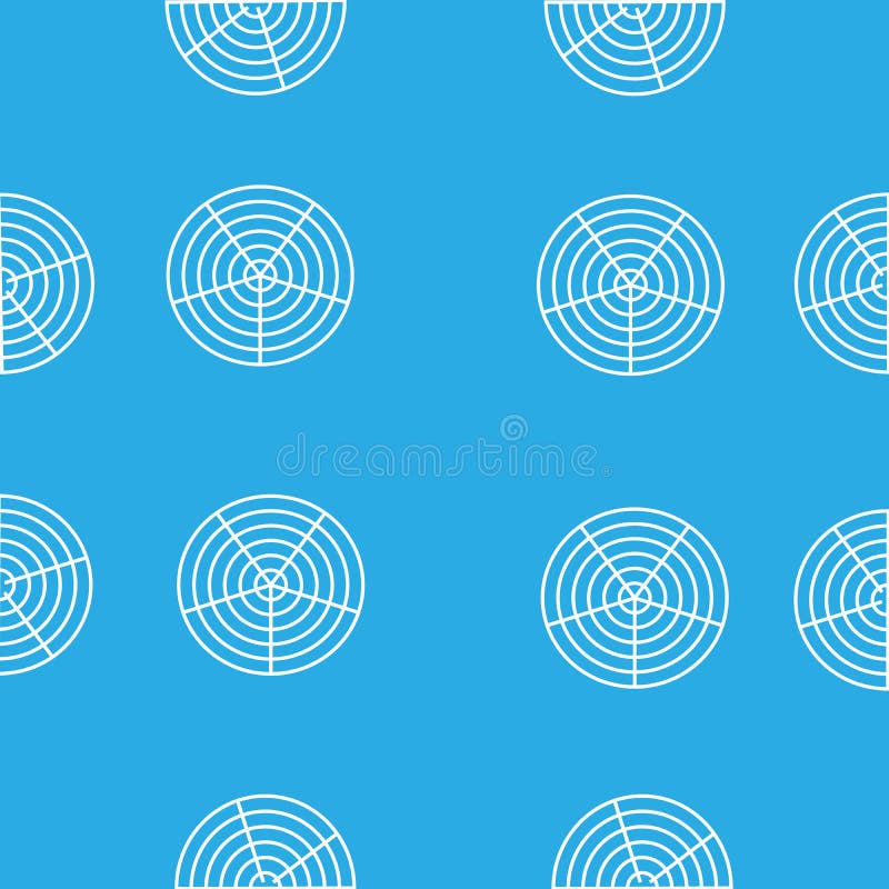 White Round Circles in the Grid on a Blue Background Stock Vector ...