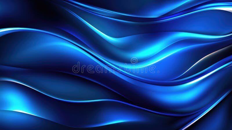 Modern Abstract Blue Gradient Waves for Digital Display Background ...