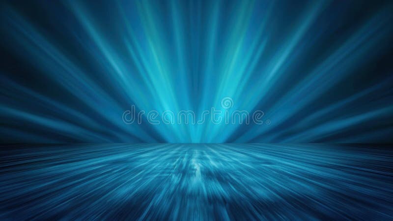 Modern Abstract Blue Interior Backdrop with Radiant Rays Creates a ...