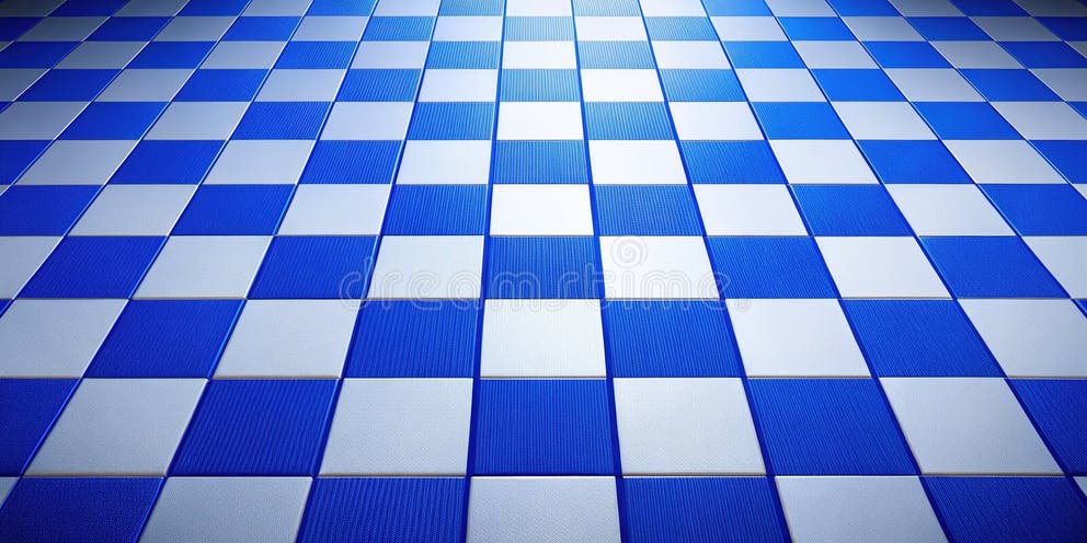 Modern Abstract Blue and White Checkerboard Pattern Design for ...