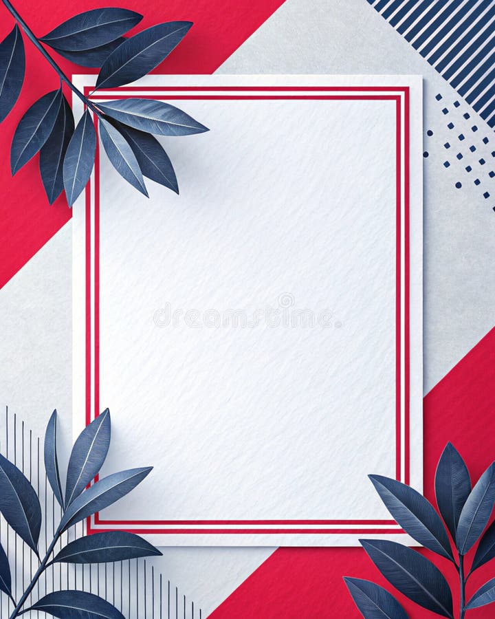 Modern Abstract Border Design with Paper Texture and Bold Contrast ...
