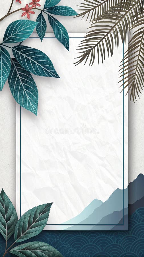 Modern Abstract Border Design with Paper Texture and Cool Contrast ...