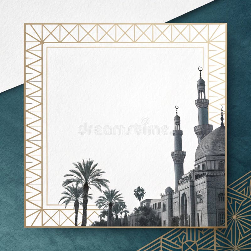 Modern Abstract Border Design with Paper Texture and Cool Contrast ...