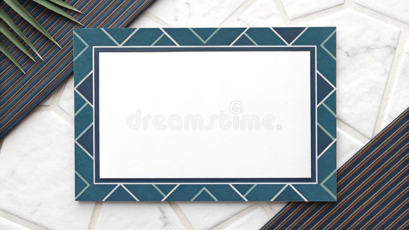 Modern Abstract Border Design with Paper Texture and Cool Contrast ...