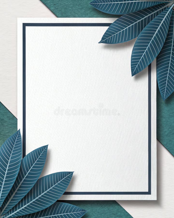 Modern Abstract Border Design with Paper Texture and Cool Contrast ...