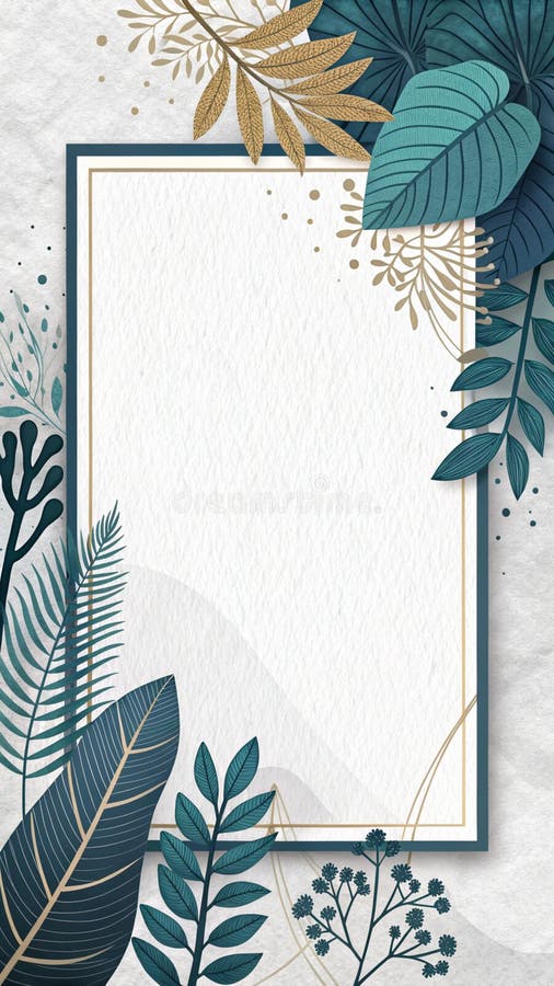 Modern Abstract Border Design with Paper Texture and Cool Contrast ...