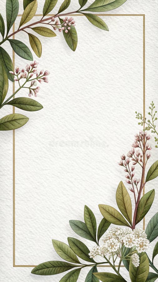 Modern Abstract Border Design with Paper Texture and Earthy Harmony ...