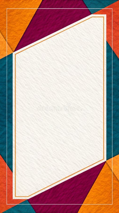 Modern Abstract Border Design with Paper Texture and Fiery Twilight ...