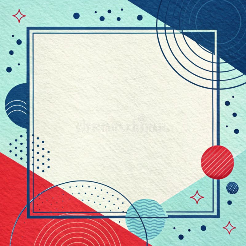 Modern Abstract Border Design with Paper Texture and Mountain Sunset ...