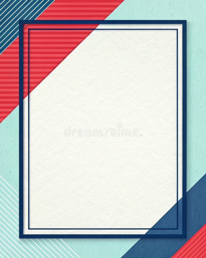 Modern Abstract Border Design with Paper Texture and Mountain Sunset ...