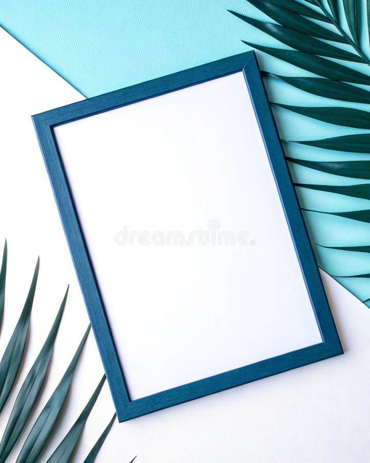 Modern Abstract Border Design with Paper Texture and Ocean Breeze ...