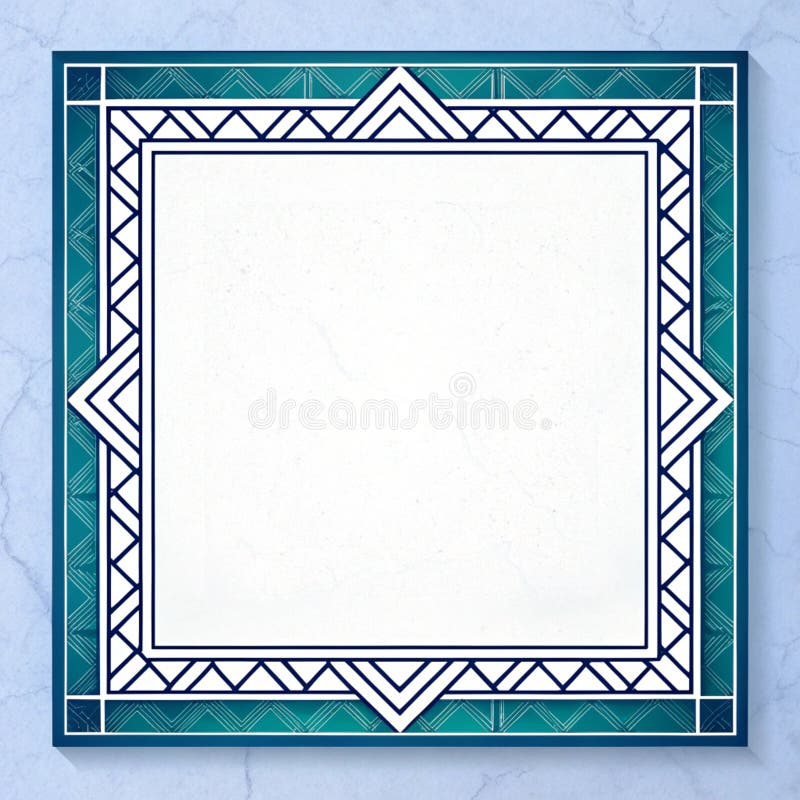 Modern Abstract Border Design with Paper Texture and Ocean Breeze ...