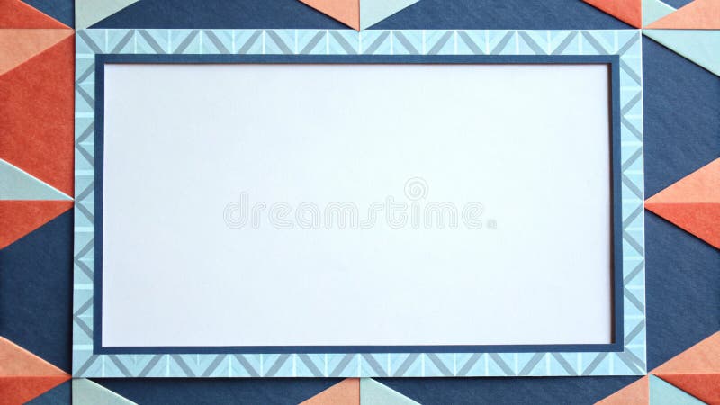 Modern Abstract Border Design with Paper Texture and Oceanic Sunset ...