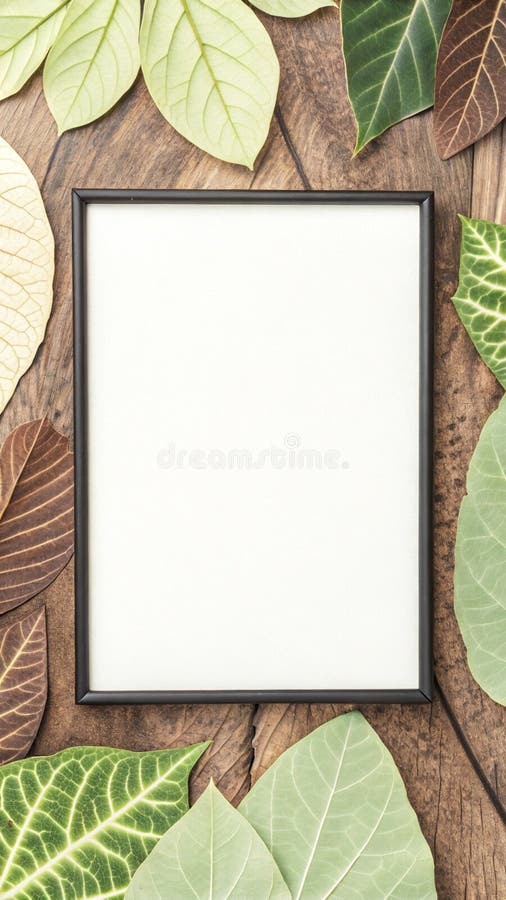 Modern Abstract Border Design with Paper Texture and Olive Garden ...
