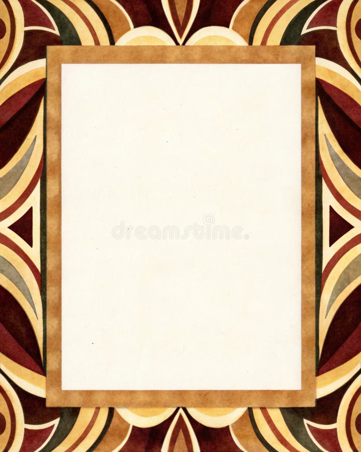Modern Abstract Border Design with Paper Texture and Rustic Warmth ...