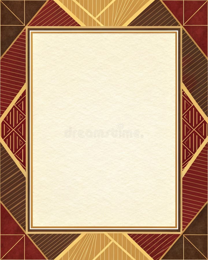 Modern Abstract Border Design with Paper Texture and Rustic Warmth ...