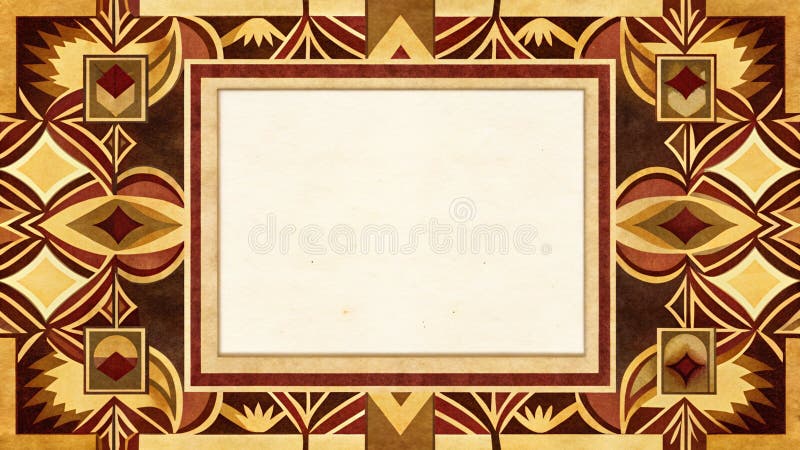 Modern Abstract Border Design with Paper Texture and Rustic Warmth ...