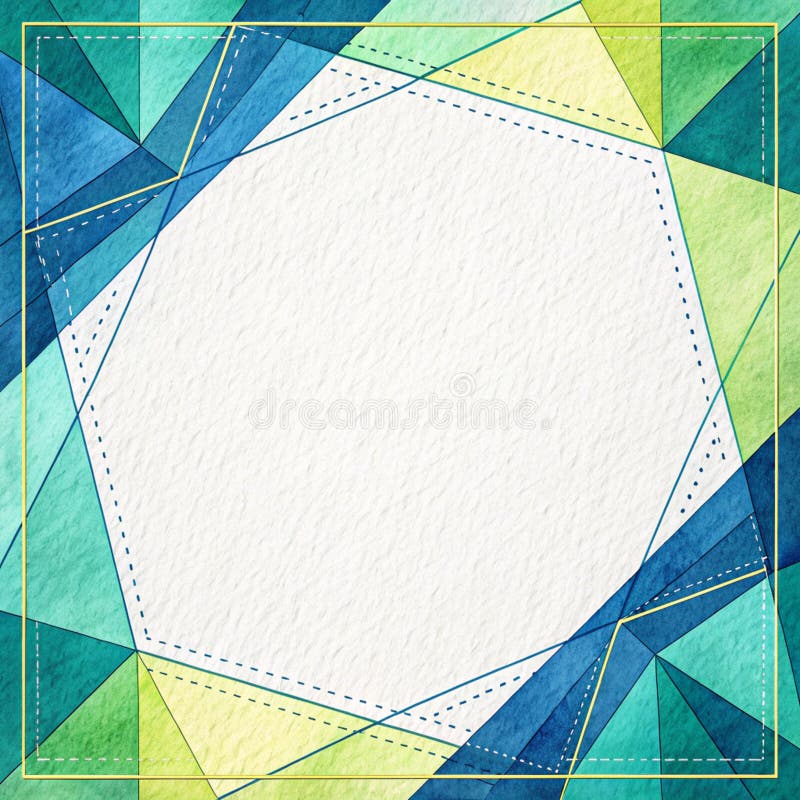 Modern Abstract Border Design with Paper Texture and Verdant Cascade ...