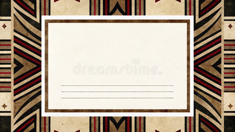 Modern Abstract Border Design with Paper Texture and Vintage Elegance ...