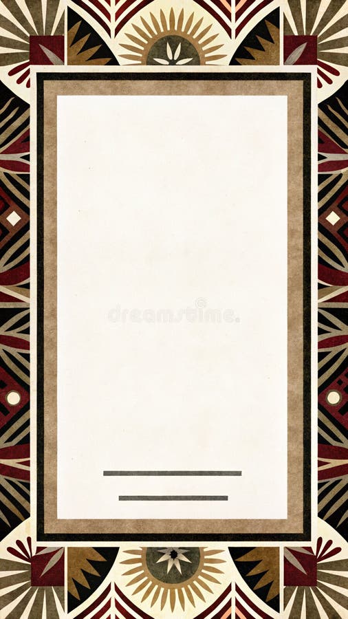 Modern Abstract Border Design with Paper Texture and Vintage Elegance ...