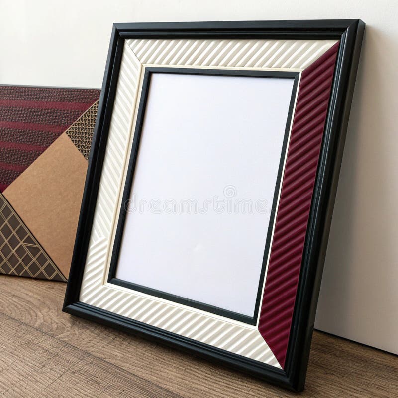 Modern Abstract Border Design with Paper Texture and Vintage Elegance ...