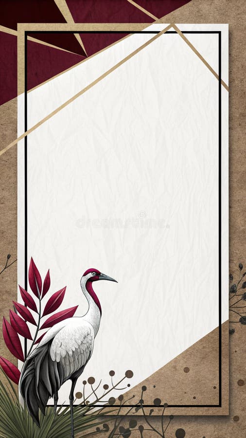 Modern Abstract Border Design with Paper Texture and Vintage Elegance ...