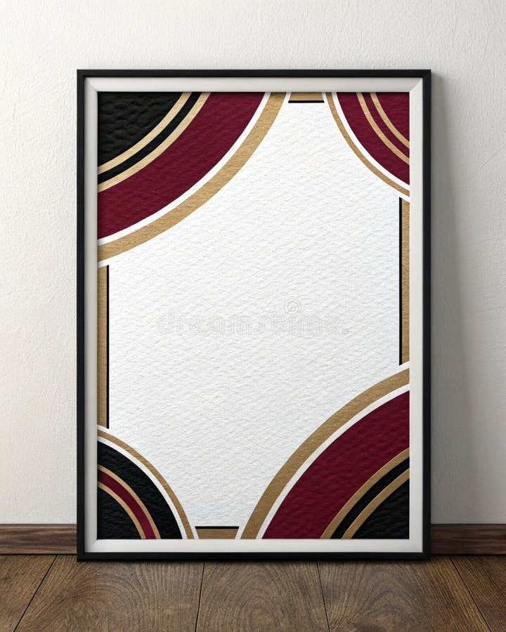 Modern Abstract Border Design with Paper Texture and Vintage Elegance ...