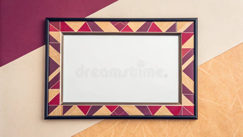 Modern Abstract Border Design with Paper Texture and Warm Elegance ...