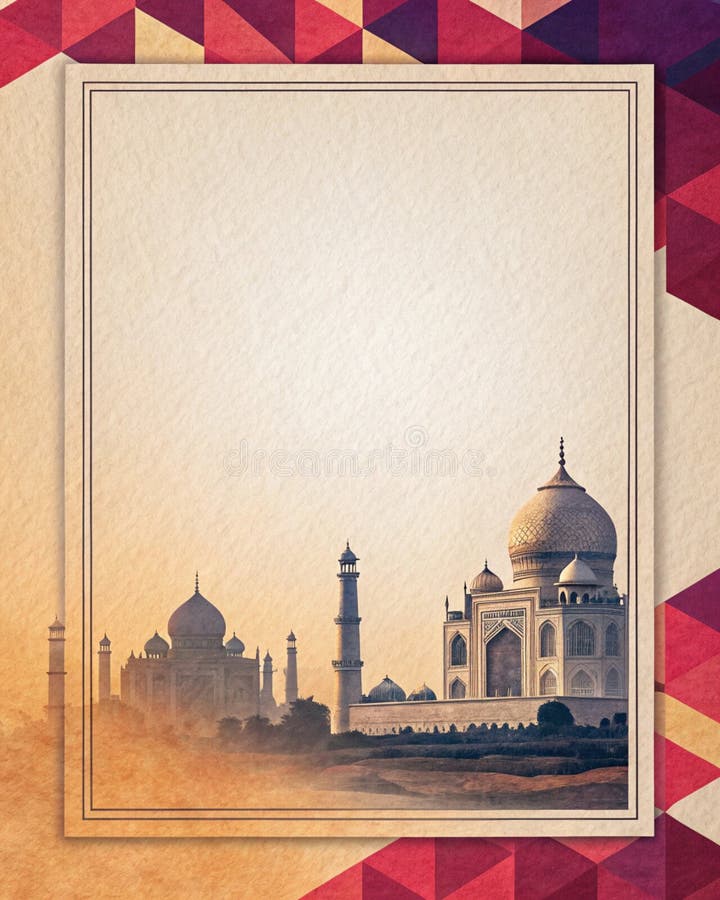 Modern Abstract Border Design with Paper Texture and Warm Elegance ...