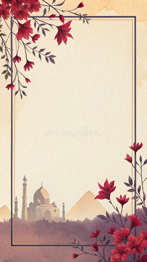 Modern Abstract Border Design with Paper Texture and Warm Elegance ...