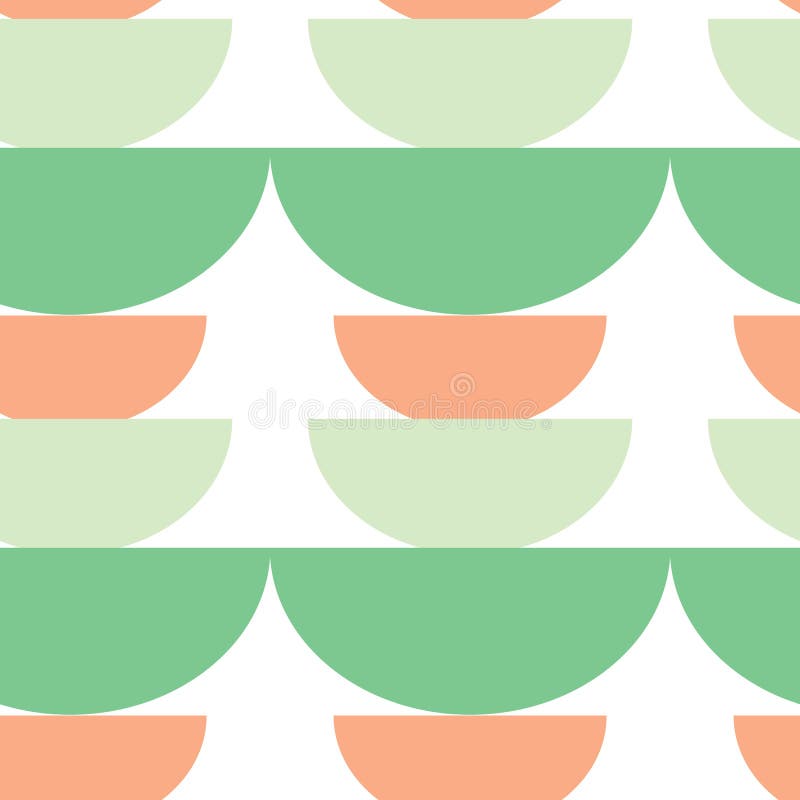 Modern Abstract Bowls Vector Seamless Pattern Stock Vector ...