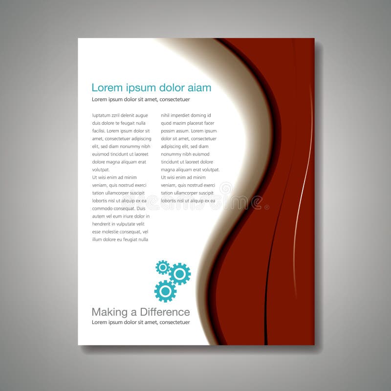 Modern Abstract Brochure Design Template Stock Vector - Illustration of ...