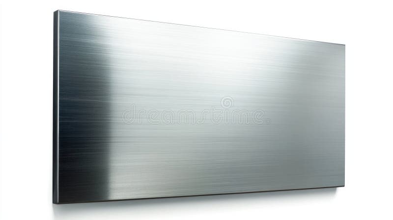 Modern Abstract Brushed Metal Panel with Sleek Minimalist Design Stock ...