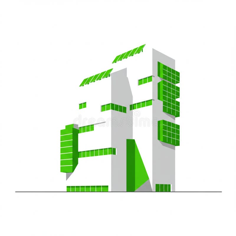 A Modern, Abstract Building Design Featuring a White Structure with ...